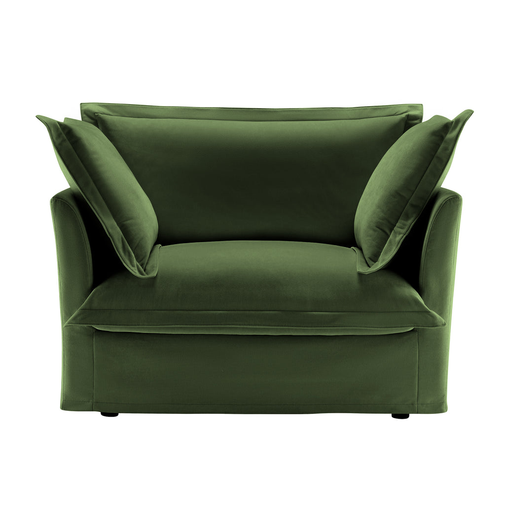 Single Deep Seat Comfy Single Couch Sofa Multiple Large Soft Pillows ...