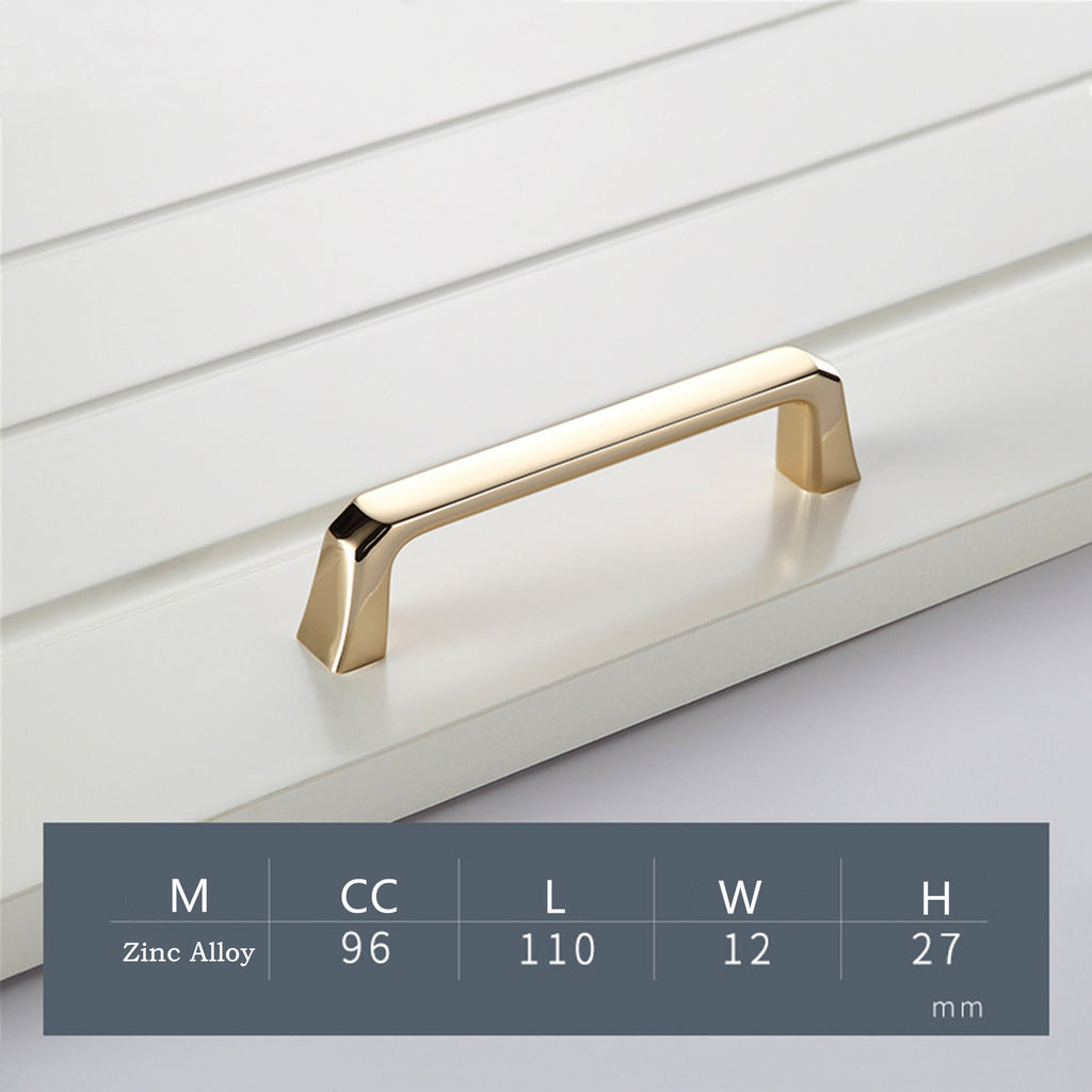 Gold Cabinet Handles，Modern Zinc Alloy Brushed Gold Cabinet Pulls For ...