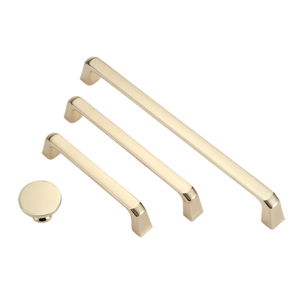 Gold Cabinet Handles，Modern Zinc Alloy Brushed Gold Cabinet Pulls For ...
